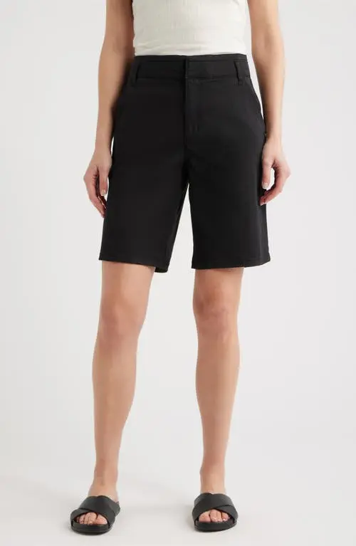Wit & Wisdom High-waist Denim Shorts - Black