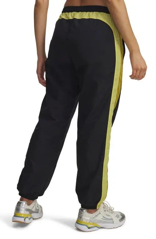 Under Armour Icon Water Repellent Crinkle Pants - Black/yellow/green