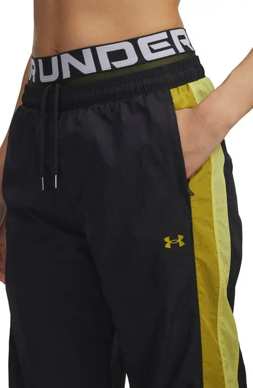 Under Armour Icon Water Repellent Crinkle Pants - Black/yellow/green