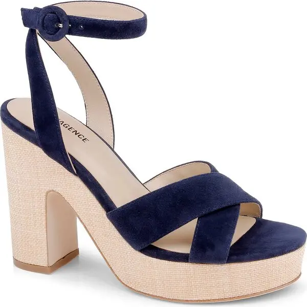 L'Agence Platform Sandal With Ankle Strap
