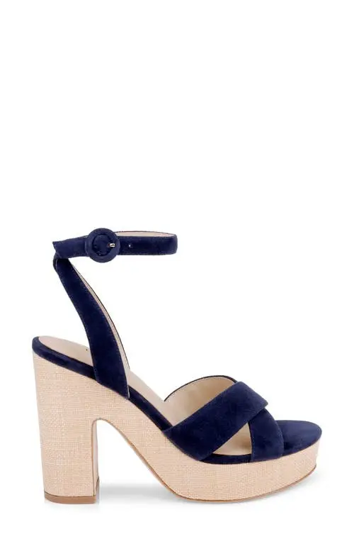 L'Agence Platform Sandal With Ankle Strap