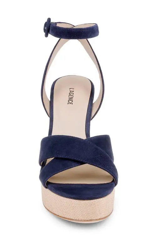 L'Agence Platform Sandal With Ankle Strap