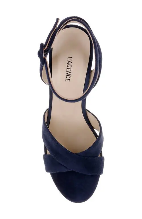 L'Agence Platform Sandal With Ankle Strap
