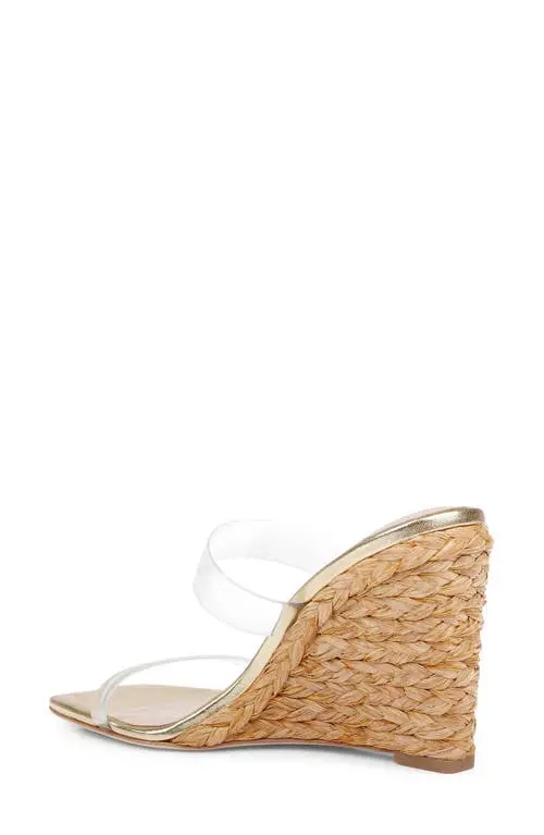 L'Agence Farrell Espadrille Wedge Slide Sandal