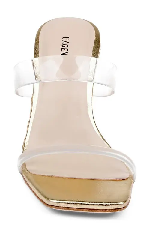 L'Agence Farrell Espadrille Wedge Slide Sandal