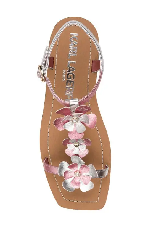 Karl Lagerfeld Paris Margate Flower Embellished Sandal