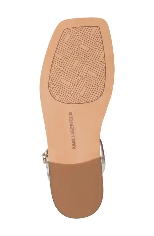 Karl Lagerfeld Paris Margate Flower Embellished Sandal