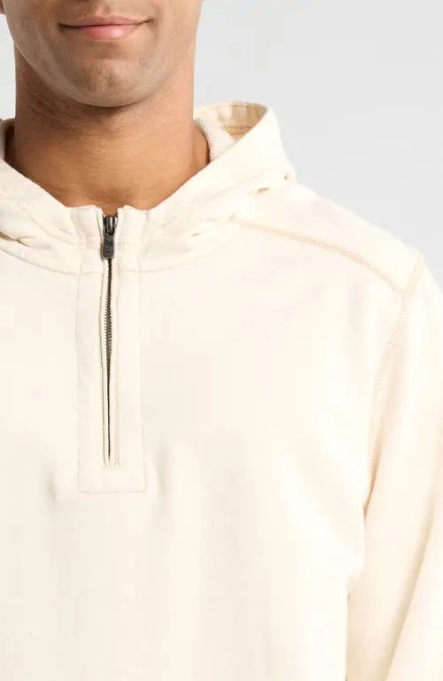 Tommy Bahama Cirrus Breeze Half Zip Hoodie - Natural