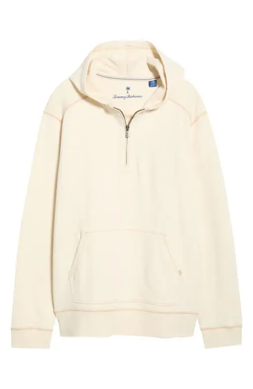 Tommy Bahama Cirrus Breeze Half Zip Hoodie - Natural