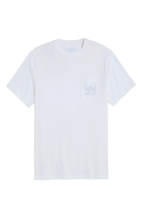 Vineyard Vines Bonefish Coral Cotton Graphic T-shirt - White Cap