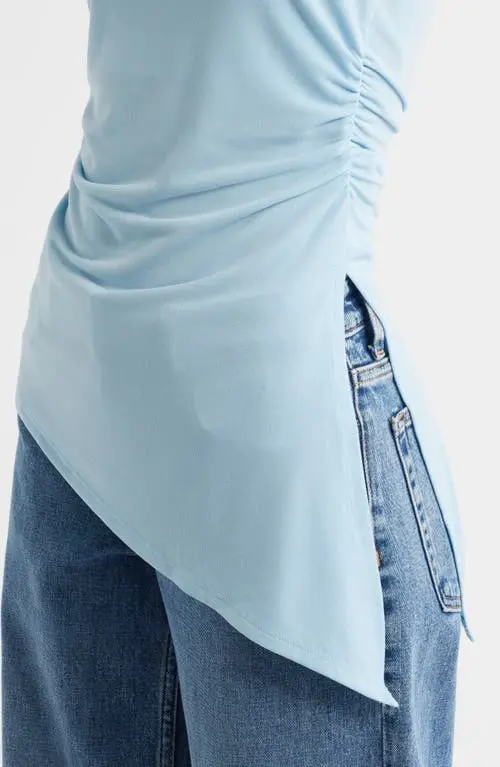 BDG URBAN OUTFITTERS Ines Asymmetric Hem Bandeau Top - Blue