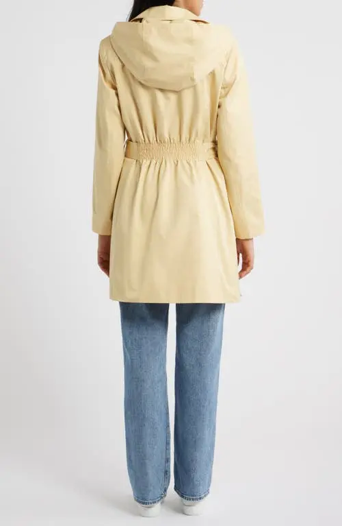 Sam Edelman Hooded Belted Double Breasted Trench Coat