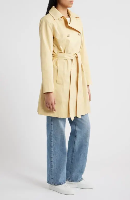Sam Edelman Hooded Belted Double Breasted Trench Coat