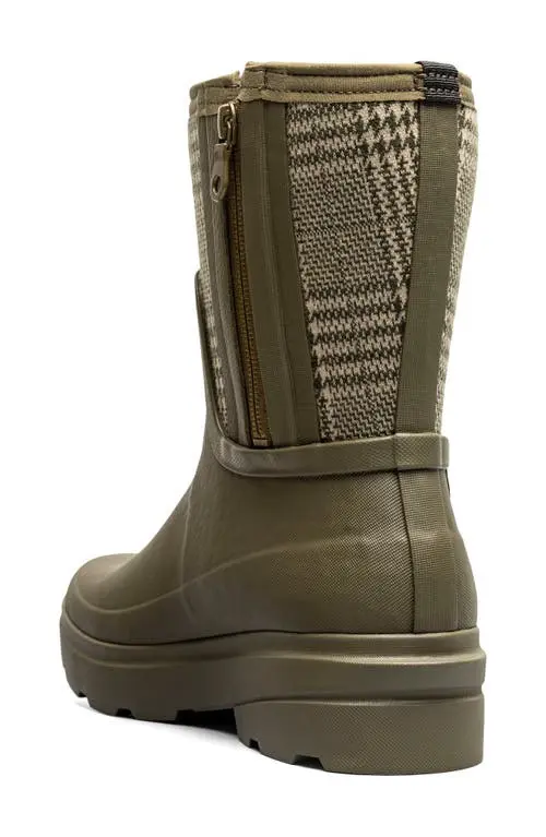 Bogs Hazel Mid Zip Rain Boot - Olive Multi
