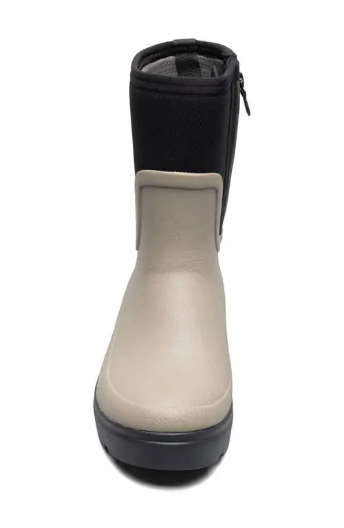 Bogs Hazel Mid Zip Waterproof Rain Boots - Taupe