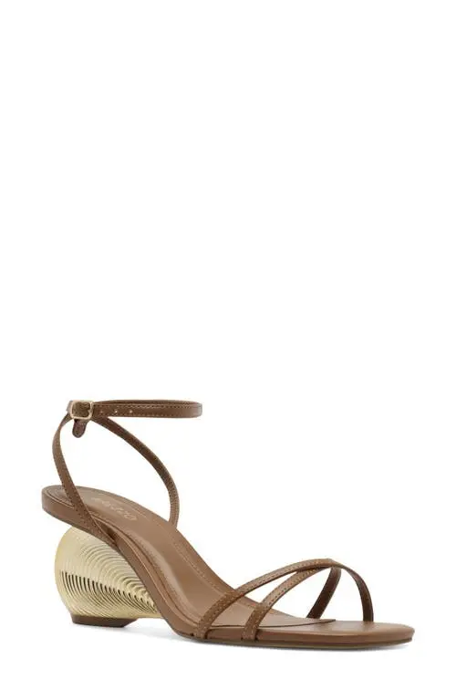 AREZZO Luma Ankle Strap Wedge Sandal