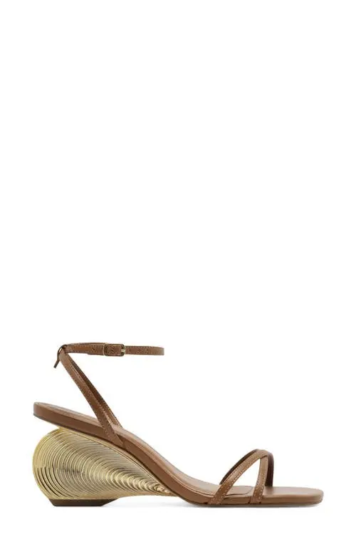 AREZZO Luma Ankle Strap Wedge Sandal