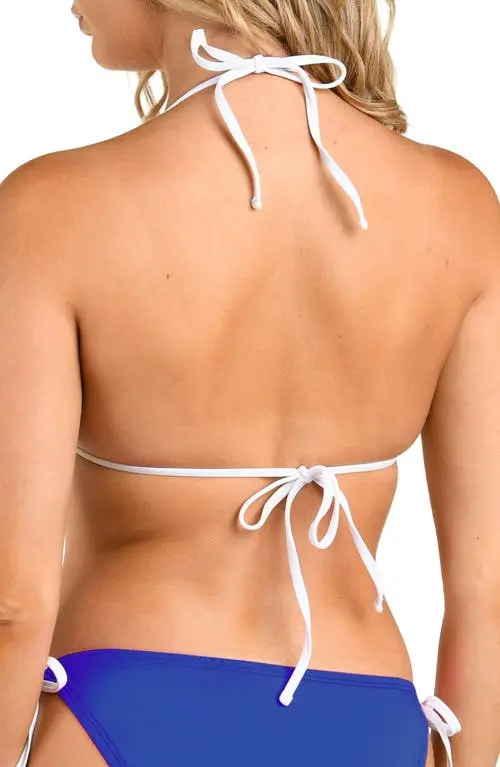 CITRUS Solid Triangle Bikini Top - Ocean