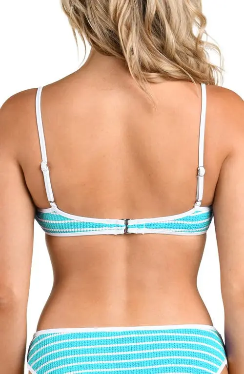 CITRUS Brenton Petal Cutout Bikini Top - Lagoon