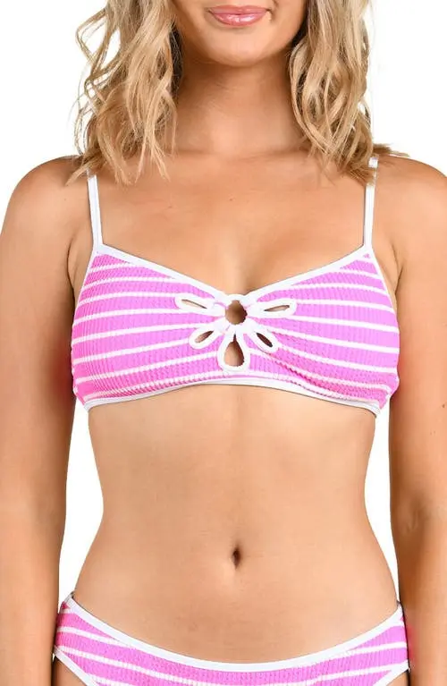 CITRUS Brenton Petal Cutout Bikini Top - Pop Pink
