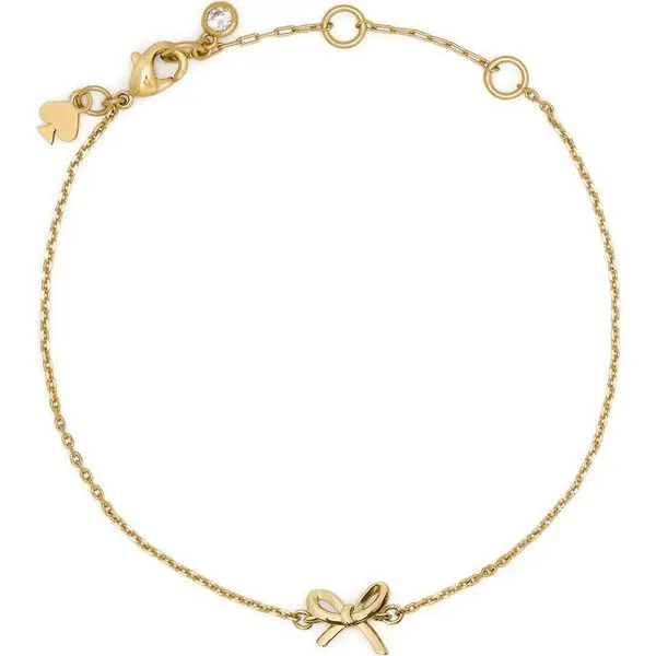 Kate Spade New York Mini Bow Pendant Bracelet - Gold