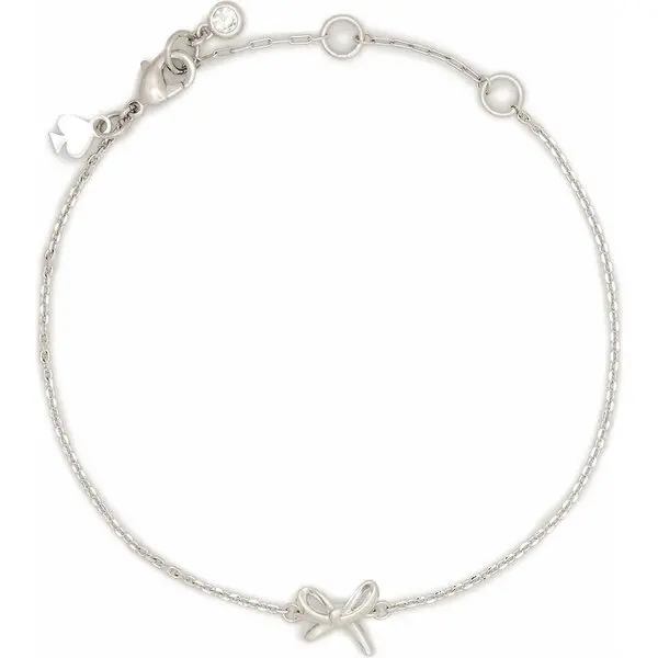 Kate Spade New York Mini Bow Pendant Bracelet - Silver