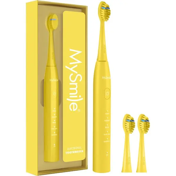 MYSMILE Dy156 Essential Electric Toothbrush With 5 Modes - Yellow