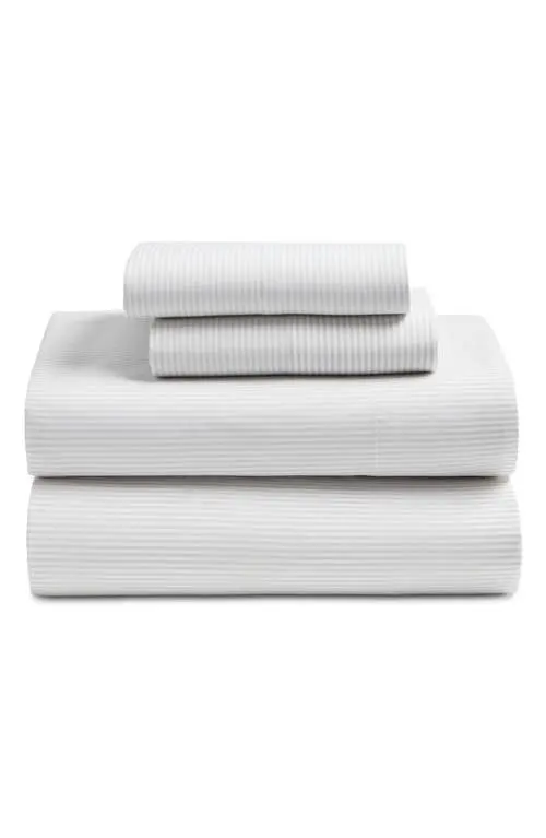 Nordstrom Stripe Cotton Percale Sheet Set - Grey Vapor Multi