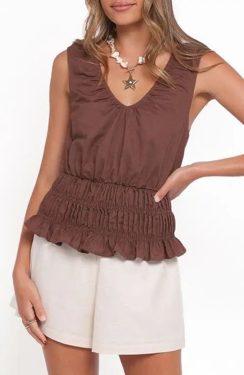 PETAL & PUP Lucilla Shirred Top
