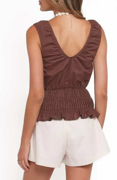 PETAL & PUP Lucilla Shirred Top