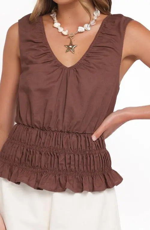 PETAL & PUP Lucilla Shirred Top