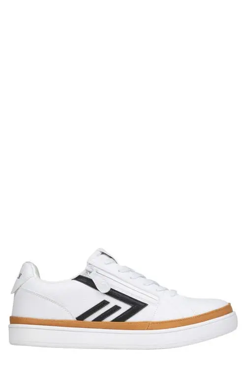 BILLY FOOTWEAR Classic Low Double Zip Sneakers - White/black