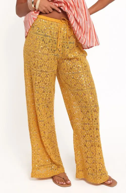 PETAL & PUP Jacinta Sequin Lace Pants