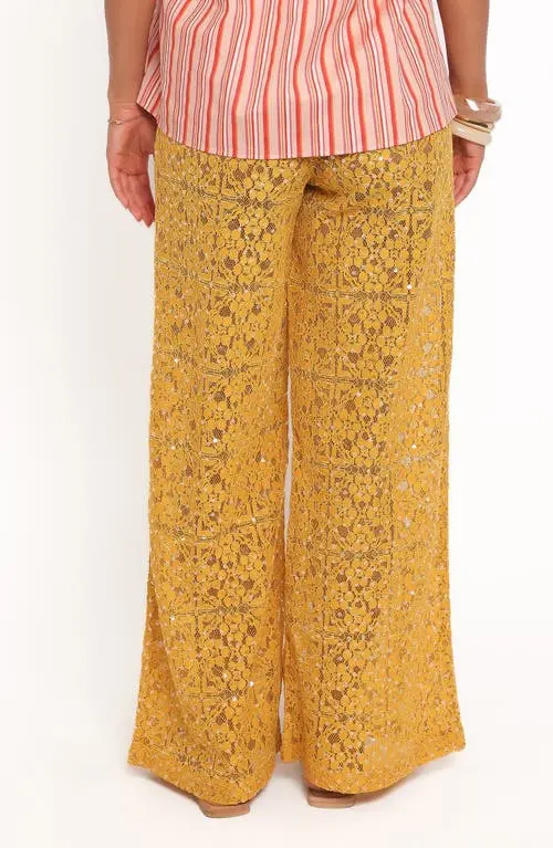 PETAL & PUP Jacinta Sequin Lace Pants