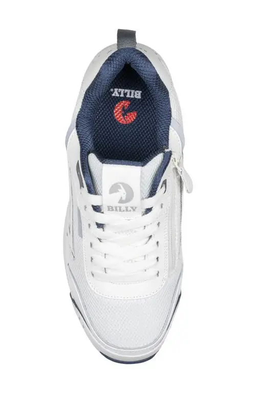 BILLY FOOTWEAR Billy Limitless 253 Side Zip Sneaker - White/navy