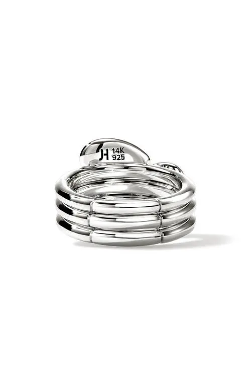 John Hardy Surf Pebble Stacking Rings Set