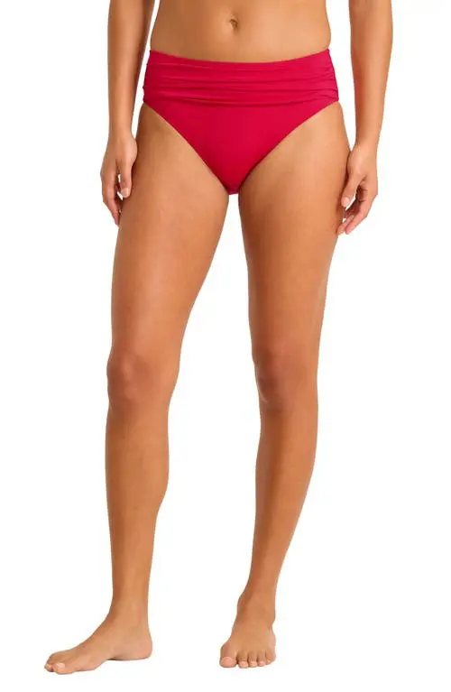 Tommy Bahama Ruched High-waist Bikini Bottom - Rossovivo
