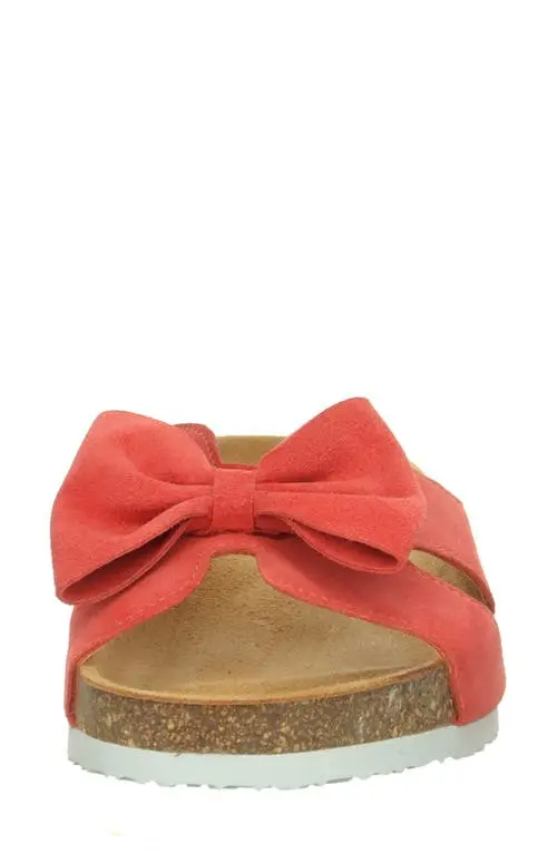 Think! Crissi Bow Slide Sandal - Candy