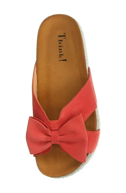 Think! Crissi Bow Slide Sandal - Candy