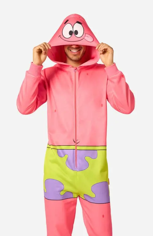 Opposuits Spongebob Squarepants™ Patrick Hooded Fleece Jumpsuit