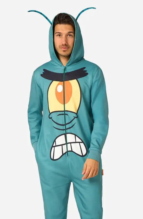 Opposuits Spongebob Squarepants™ Plankton Hooded Fleece Costume Jumpsuit