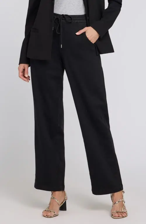 NYDJ Relaxed Drawstring Wide Leg Jeans