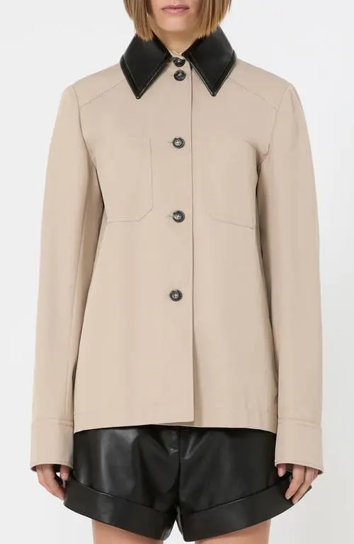 Sportmax Superbo Gathered Rain Jacket - Beige