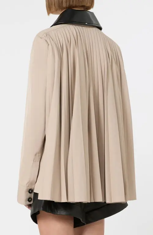 Sportmax Superbo Gathered Rain Jacket - Beige
