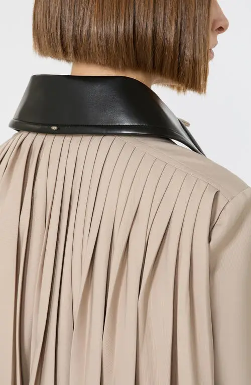 Sportmax Superbo Gathered Rain Jacket - Beige