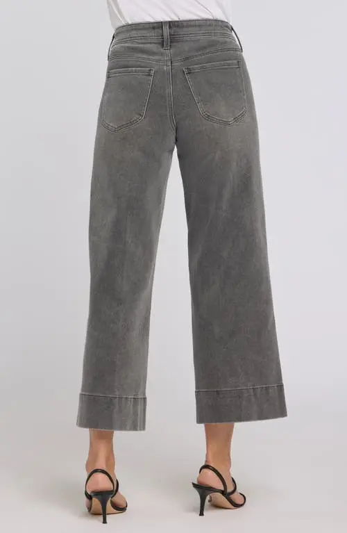 NYDJ Teresa Seamed Ankle Wide Leg Jeans - Dusty Ash