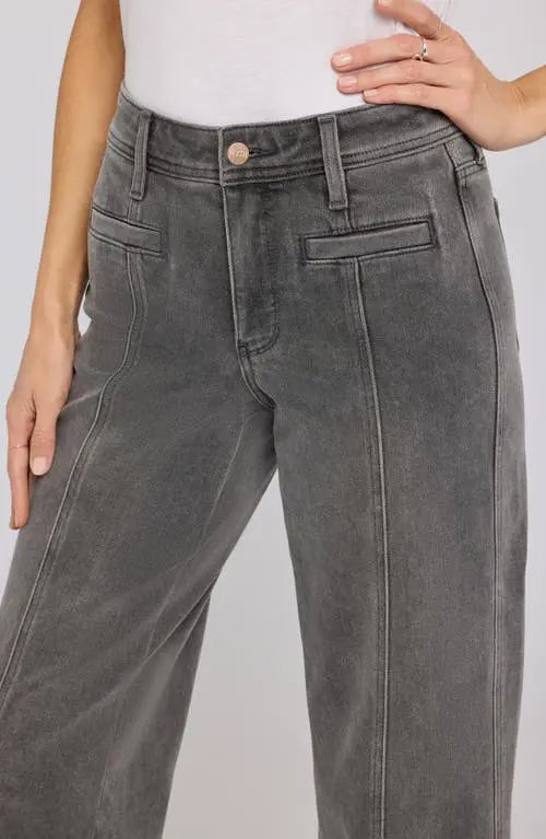 NYDJ Teresa Seamed Ankle Wide Leg Jeans - Dusty Ash