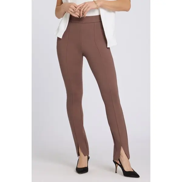 NYDJ Sculpt-her™ Slit Hem Pants - Deep Taupe