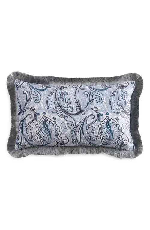 Ted Baker London Paisley Velvet Accent Pillow - Blue