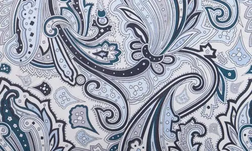 Ted Baker London Paisley Velvet Accent Pillow - Blue